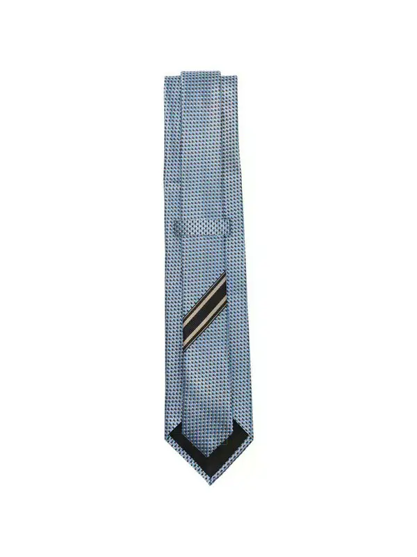 Brioni Patterned Neck Tie - Blue