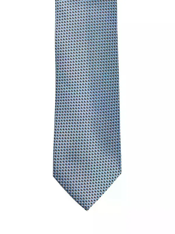Brioni Patterned Neck Tie - Blue