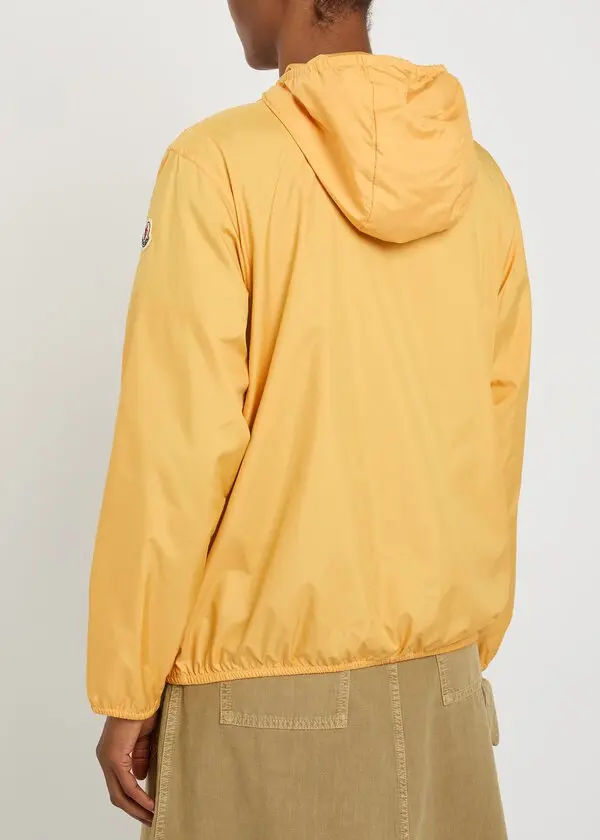 Moncler Fegeos Hooded Shell Jacket - Yellow