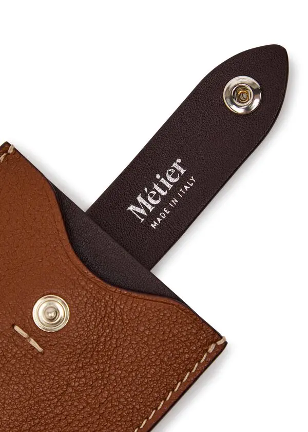 METIER Leather Card Holder - Brown