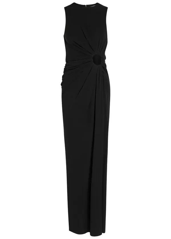 Sportmax Cut-out Crepe-jersey Maxi Dress