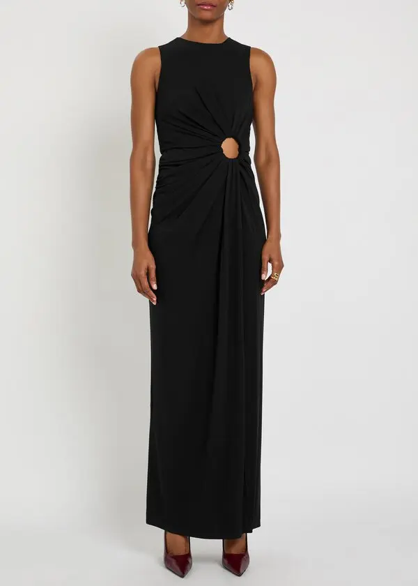 Sportmax Cut-out Crepe-jersey Maxi Dress