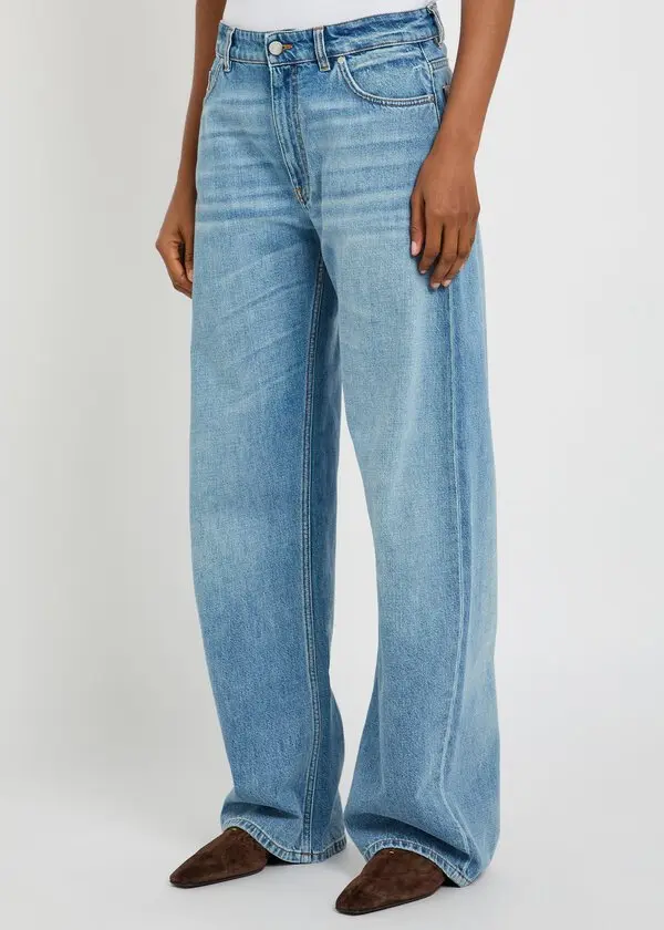 Stella McCartney Curved-leg Denim Jeans