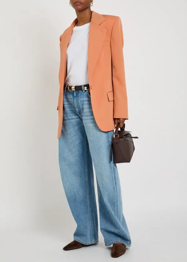 Stella McCartney Curved-leg Denim Jeans