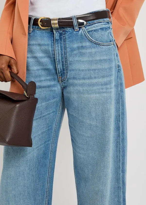 Stella McCartney Curved-leg Denim Jeans