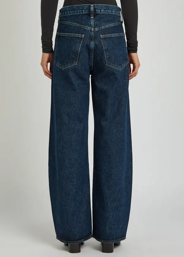 AGOLDE Mid-rise Wide-leg Denim Jeans