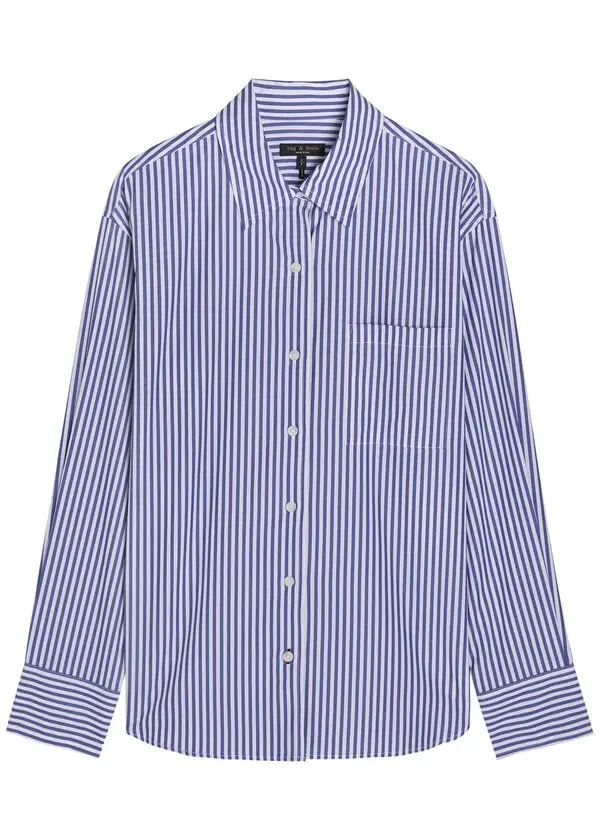 Rag & Bone Striped Cotton-poplin Shirt