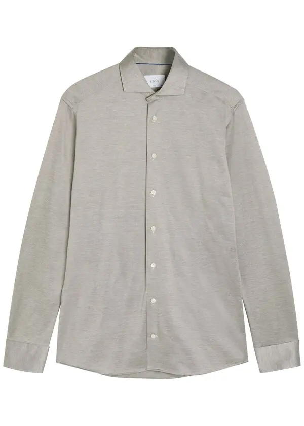 Eton Cotton Shirt - Brown