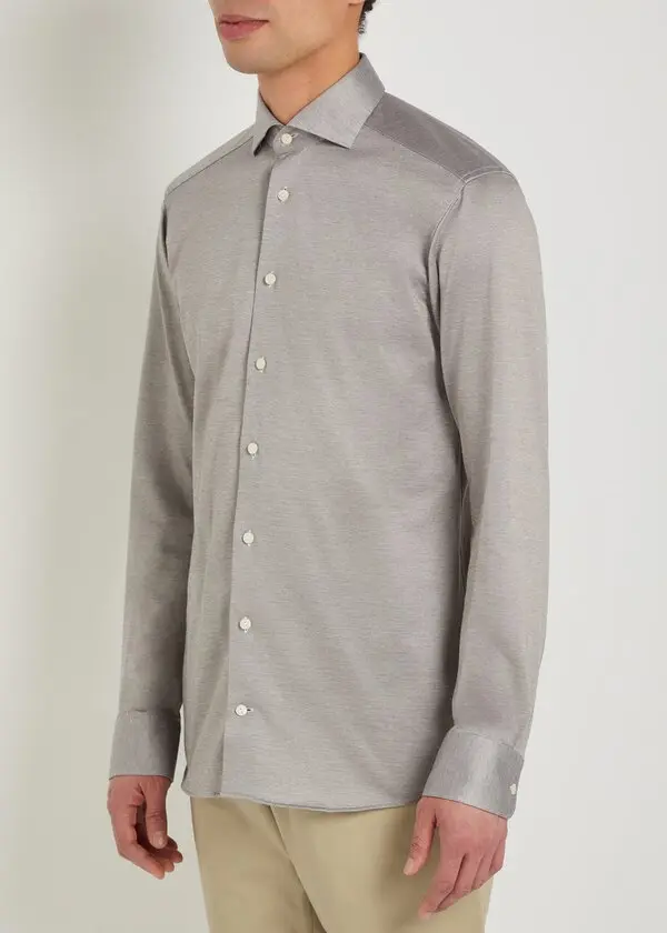 Eton Cotton Shirt - Brown