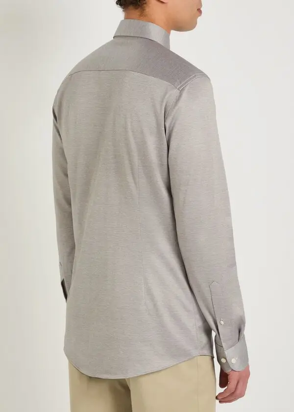 Eton Cotton Shirt - Brown