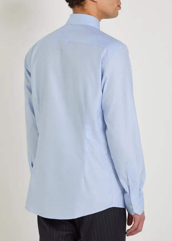Eton Houndstooth Cotton-twill Shirt