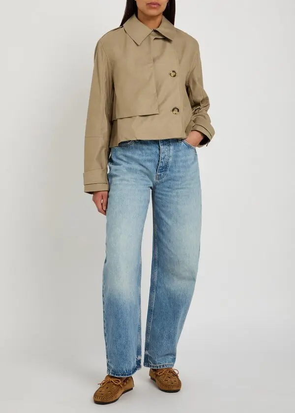 Rag & Bone Jamie Cropped Trench Coat - Khaki