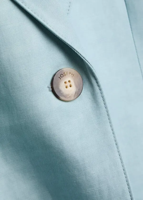 JOSEPH Woven Blazer - Light Blue