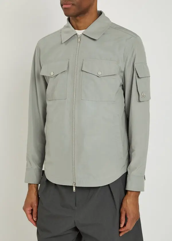 Moose Knuckles Charlesbourg Shell Overshirt - Grey