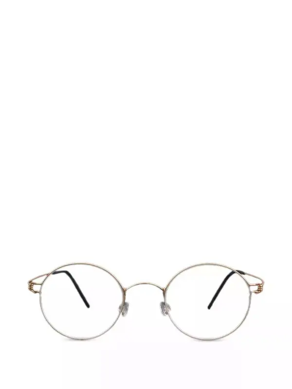 LINDBERG Round-frame Eyeglasses - Gold