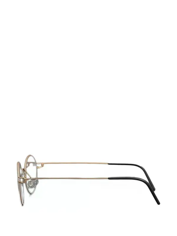 LINDBERG Round-frame Eyeglasses - Gold