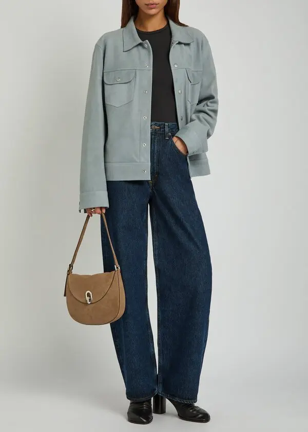 AGOLDE Mid-rise Wide-leg Denim Jeans - Navy