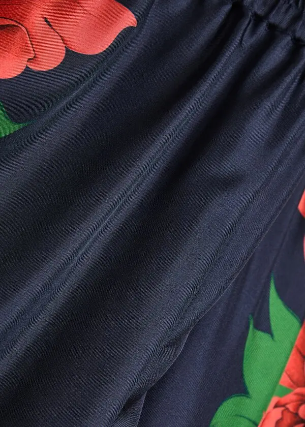 La DoubleJ Printed Wide-leg Silk Trousers - Multicoloured