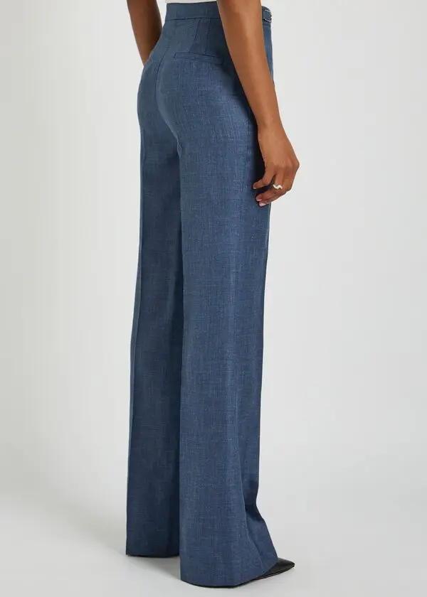 Gabriela Hearst Straight-leg Wool-blend Trousers