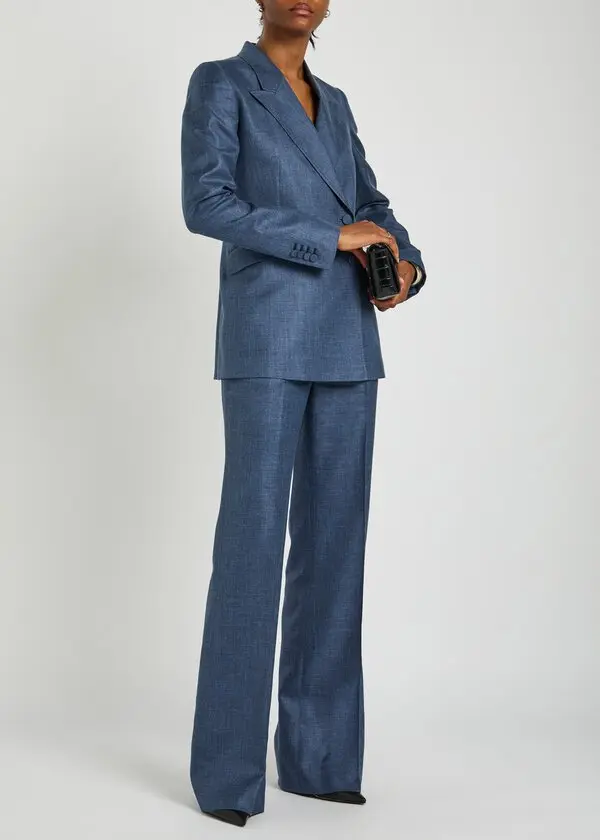 Gabriela Hearst Straight-leg Wool-blend Trousers