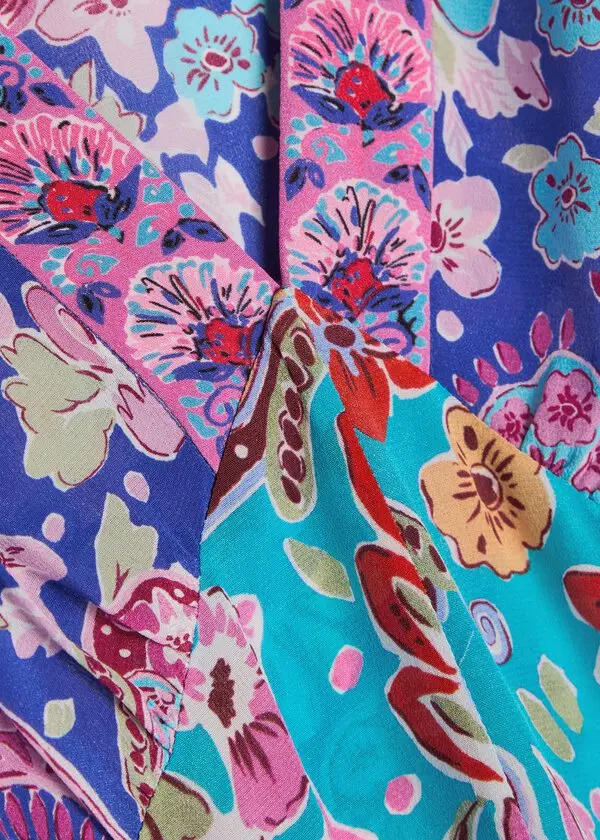 Rixo Floral-print Silk Midi Dress - Multicoloured