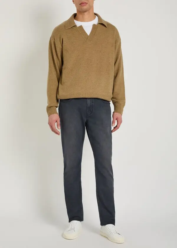 Paige Lennox Slim-leg Jeans - Dark Grey