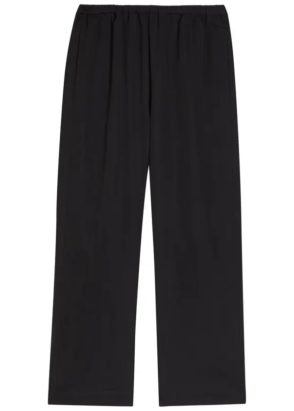 RÓHE Cropped Wide-leg Trousers - Black