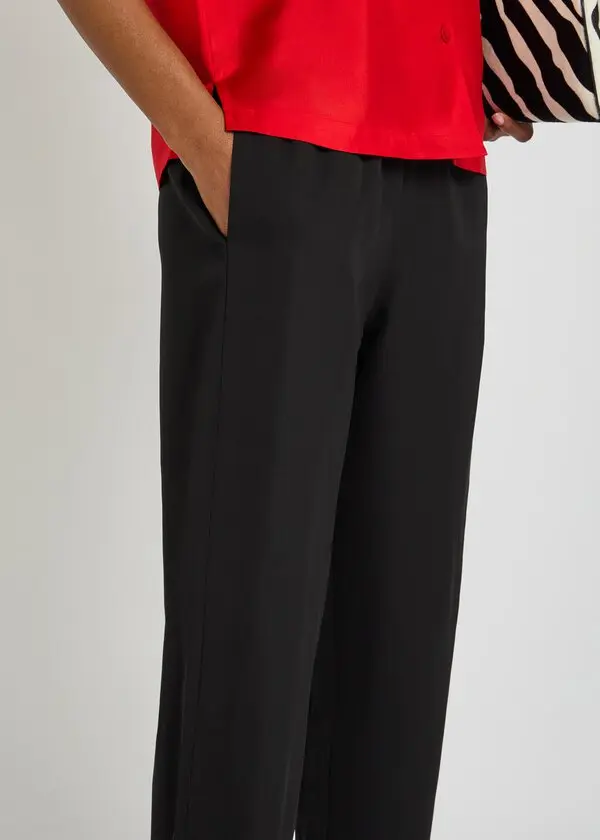 RÓHE Cropped Wide-leg Trousers - Black
