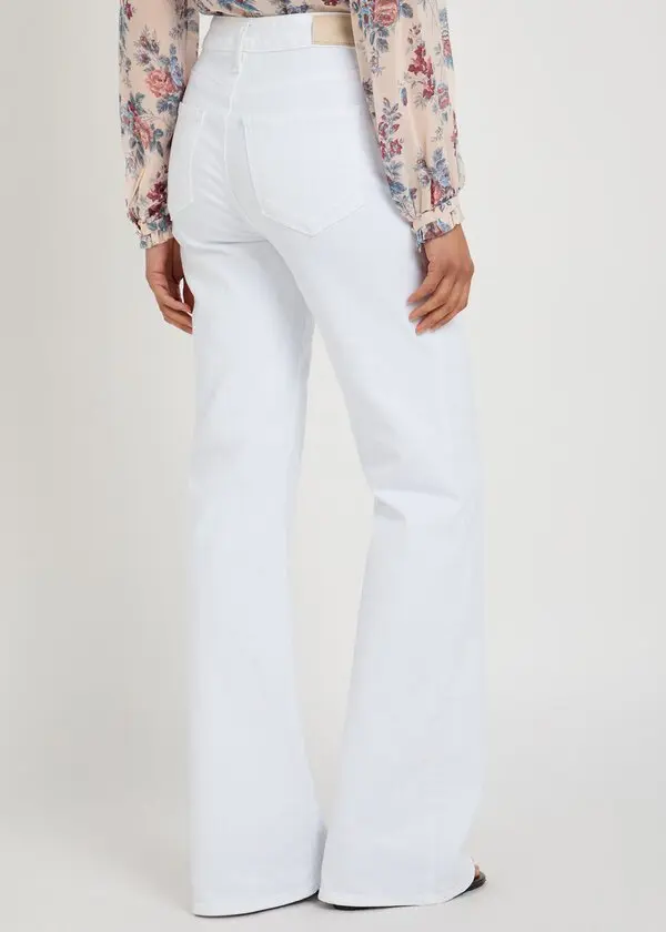 Paige Sofia Flared-leg Jeans - White