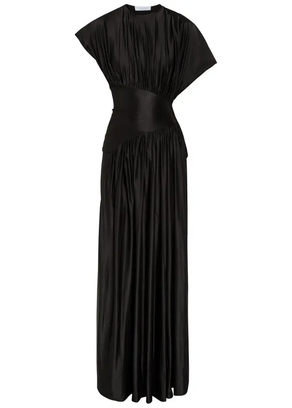 Rabanne Gathered Stretch-jersey Gown
