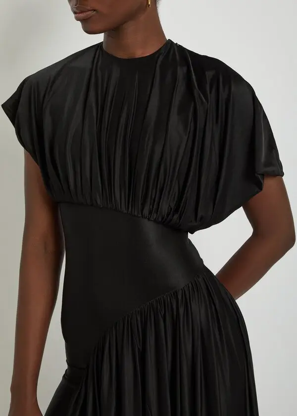 Rabanne Gathered Stretch-jersey Gown