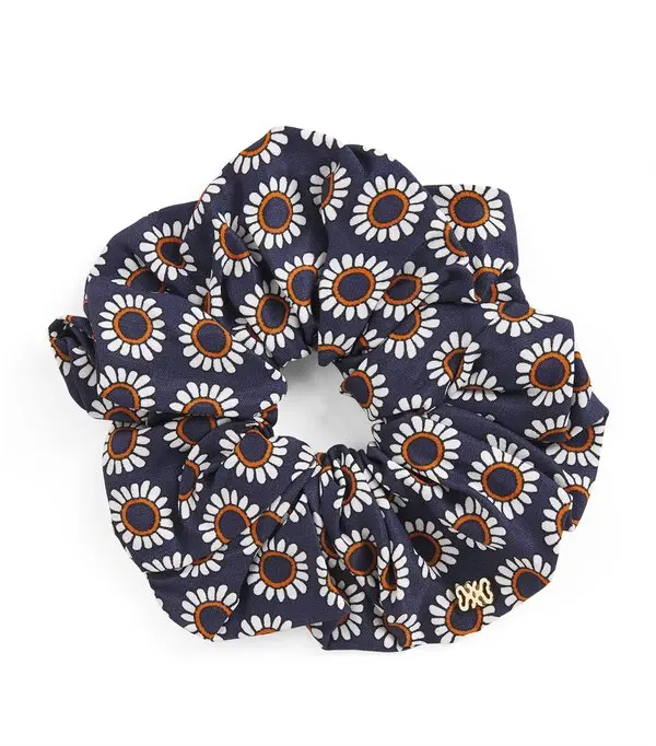 Sandro Floral Print Scrunchie - Blue