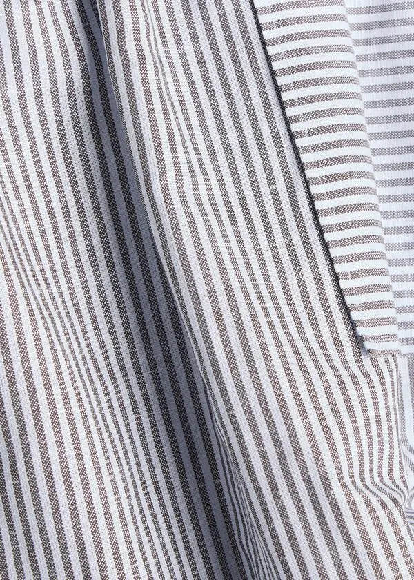 Max Mara Sumero Striped Linen-blend Midi Skirt
