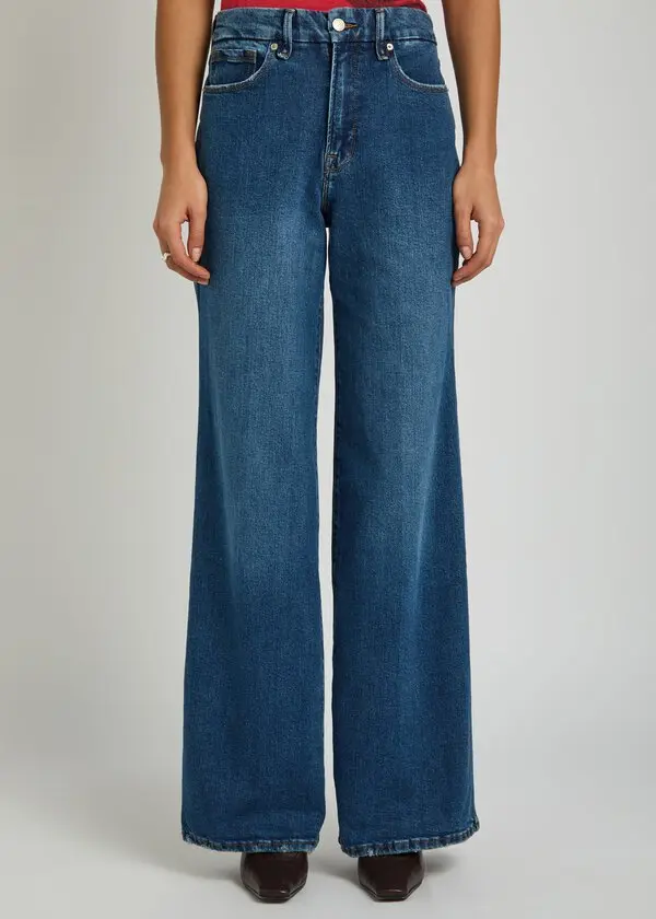 Good American High-rise Wide-leg Jeans