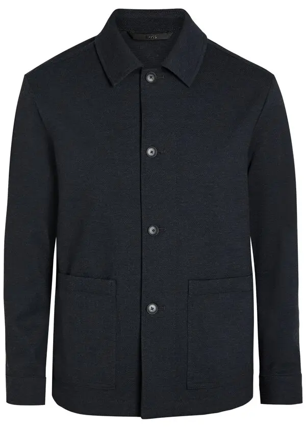 BOSS Piqué Jersey Jacket