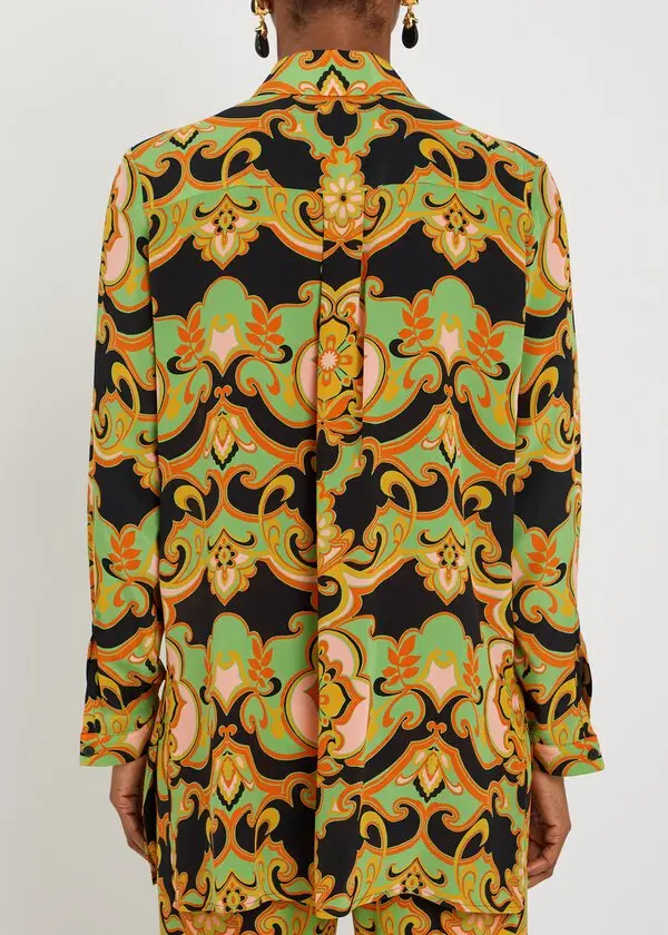 Etro Patterned Silk Shirt - Black