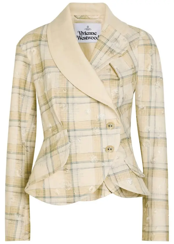 VIVIENNE WESTWOOD Checked Cotton-blend Jacket