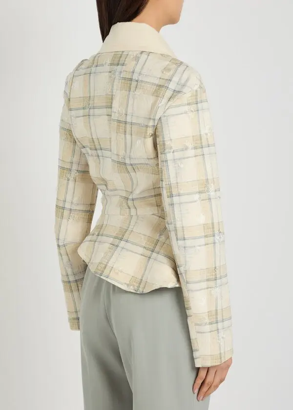 VIVIENNE WESTWOOD Checked Cotton-blend Jacket