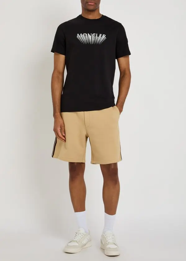 Moncler Logo-print Cotton T-shirt - Black