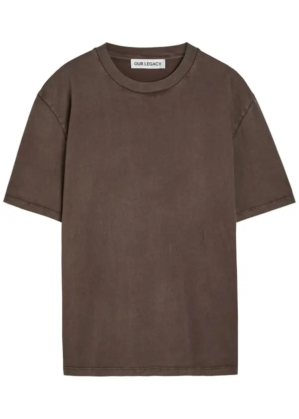 Our Legacy Box Cotton T-shirt - Brown