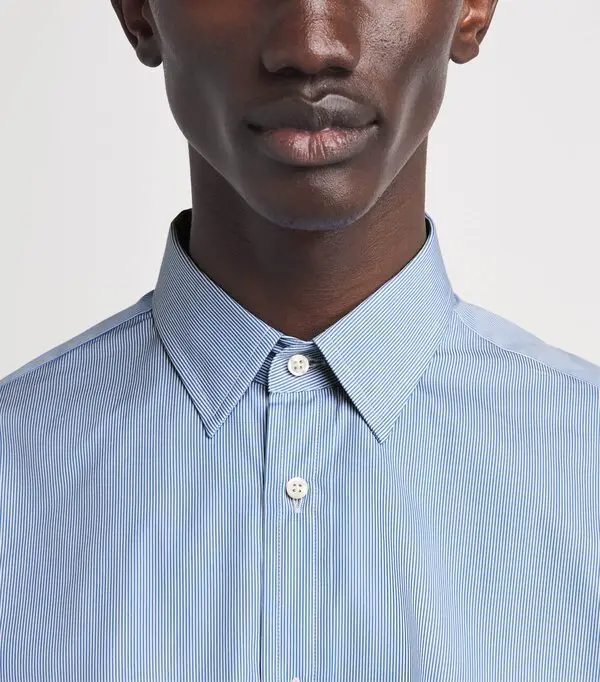 Ralph Lauren Purple Label Cotton Stripe Philip Shirt