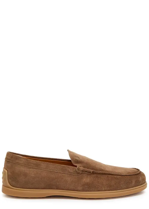 TOD'S Suede Loafers - Brown