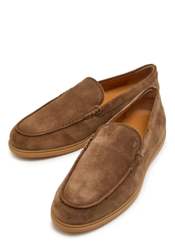 TOD'S Suede Loafers - Brown