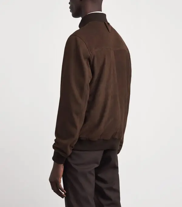 VALSTAR Suede Ino Reversible Bomber Jacket - Brown