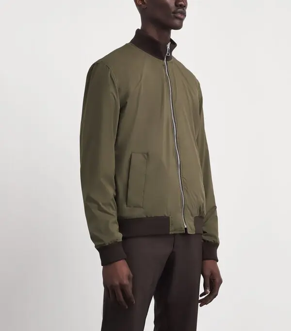 VALSTAR Suede Ino Reversible Bomber Jacket - Brown