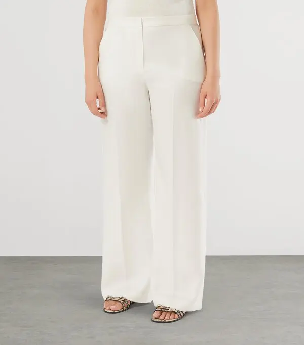 Marina Rinaldi Linen Straight Leg Trousers