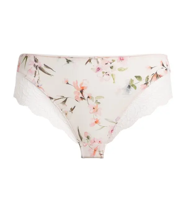 Fantasie Floral Print Lucia Briefs - Pink