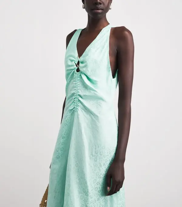 Sandro Floral-jacquard Maxi Dress