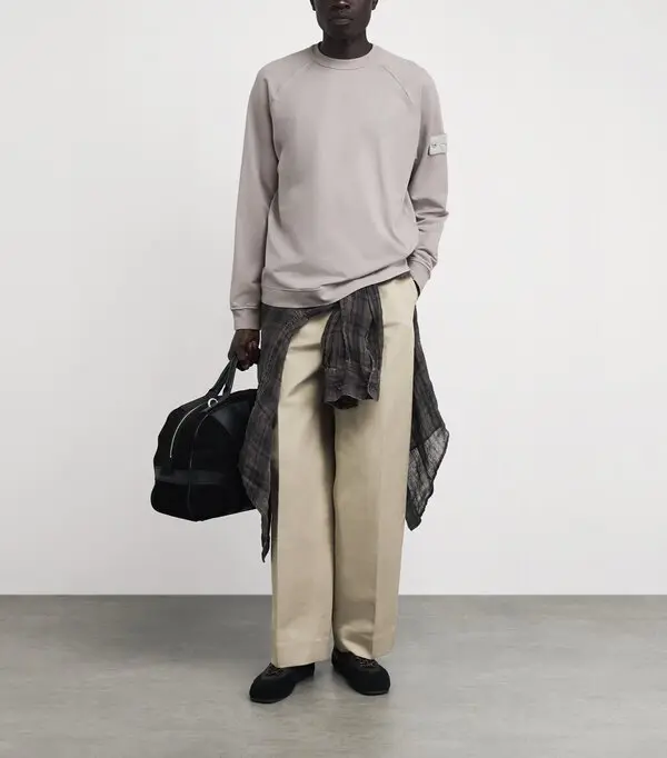 Stone Island Cotton-blend Ghost Sweatshirt - Grey