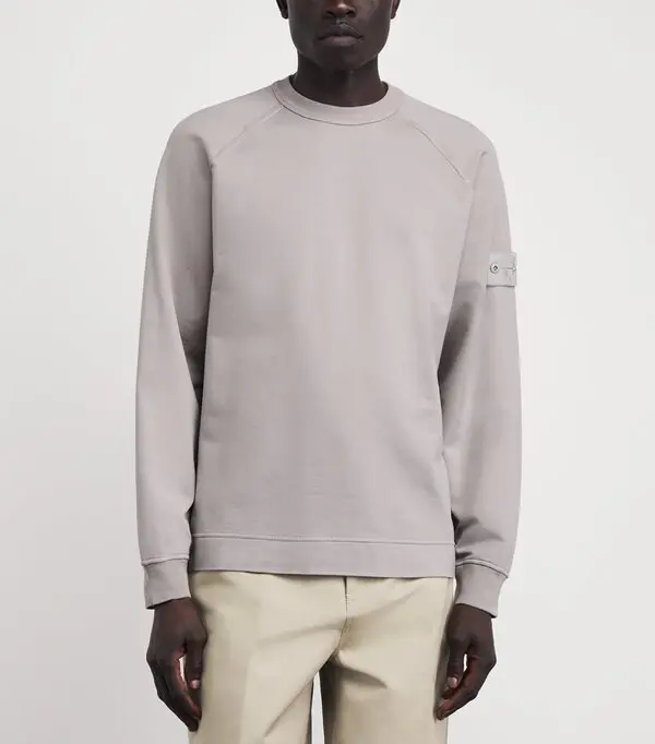 Stone Island Cotton-blend Ghost Sweatshirt - Grey